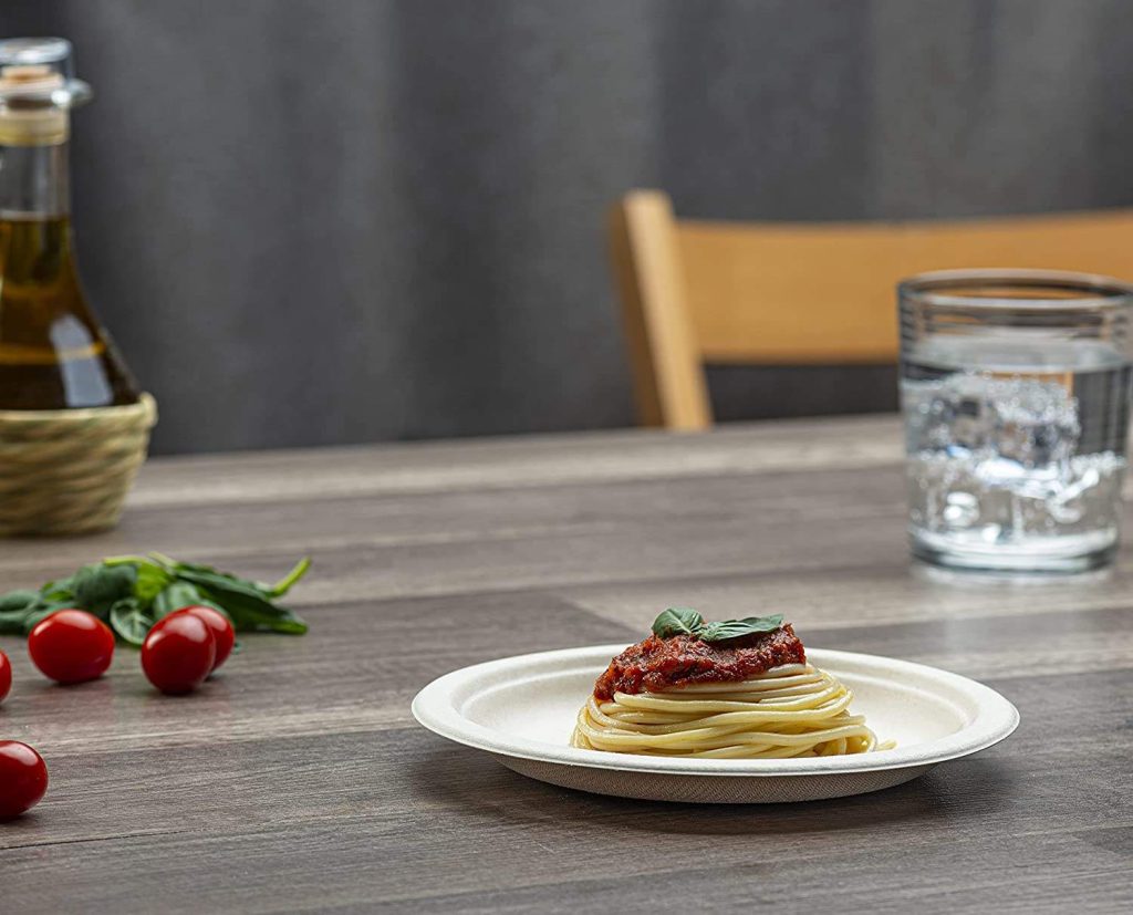 Eco-friendly Disposable Sugarcane Paper Plates